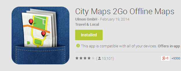 MTM Favorite Travel App - City Maps 2Go