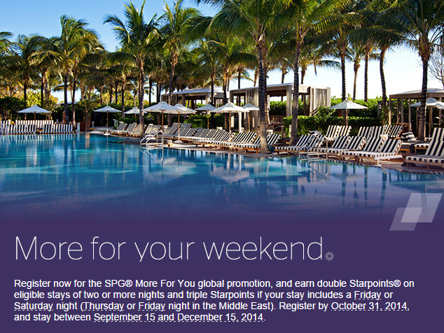Reminder: Register For SPG's New "More For You" Promotion