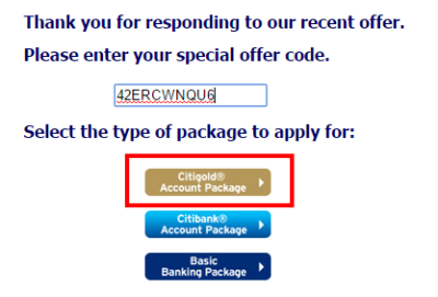 Citigold Checking Application Process - Up to 50K Bonus