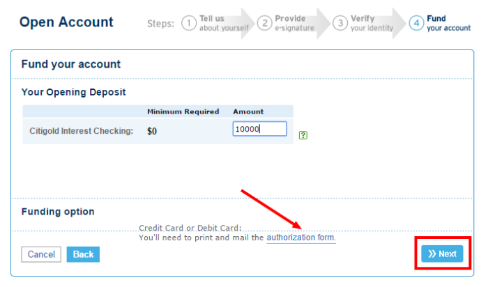 Citigold Checking Application Process - Up to 50K Bonus
