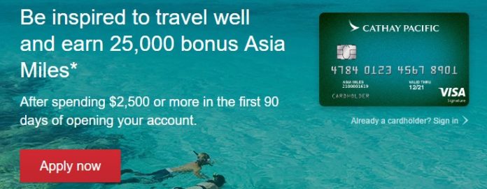 Synchrony Bank Launches Cathay Pacific Visa Signature Card - Miles to ...