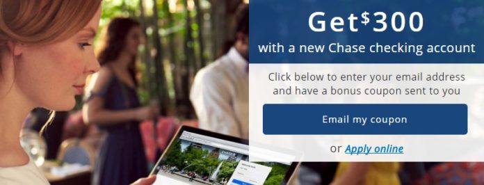 Get a $300 Bonus From Chase When You Open Checking Account Online ...