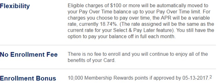 Amex Giving Out 10K Bonus When You Sign Up To 'Pay Over Time' [YMMV ...
