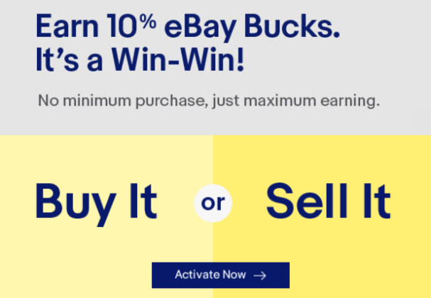 Earn 10% eBay Bucks When You Buy or Sell - Miles to Memories