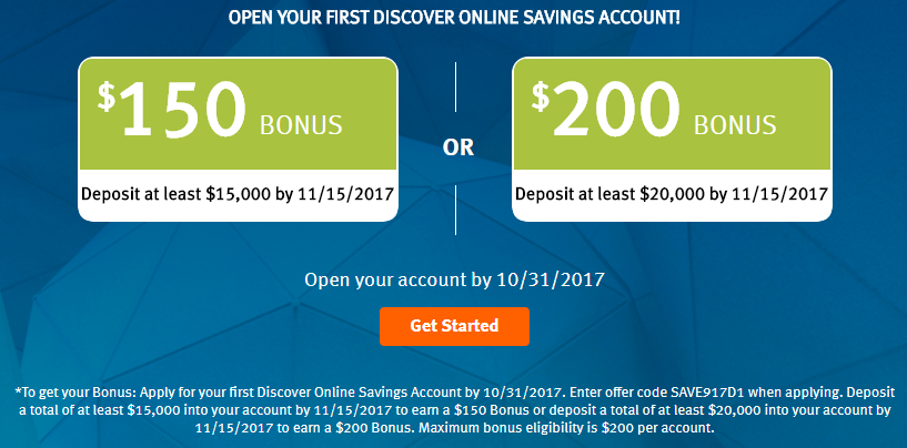 Earn up to $200 with your First Discover Online Savings Account - Miles ...