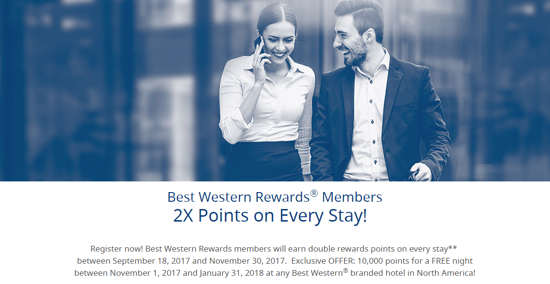 Best Western Rewards Promotions, Double Rewards and 10K per Nights in ...