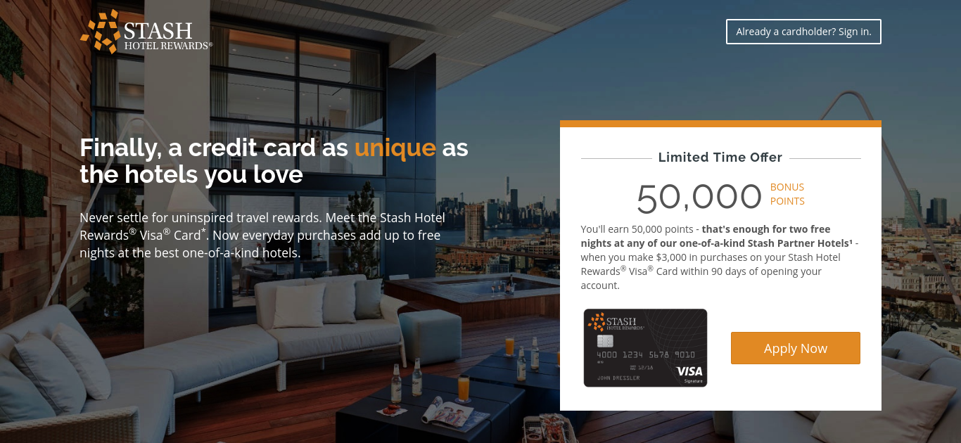 Increased 50,000 Point Bonus on the Stash Hotel Rewards Visa Card, Is ...