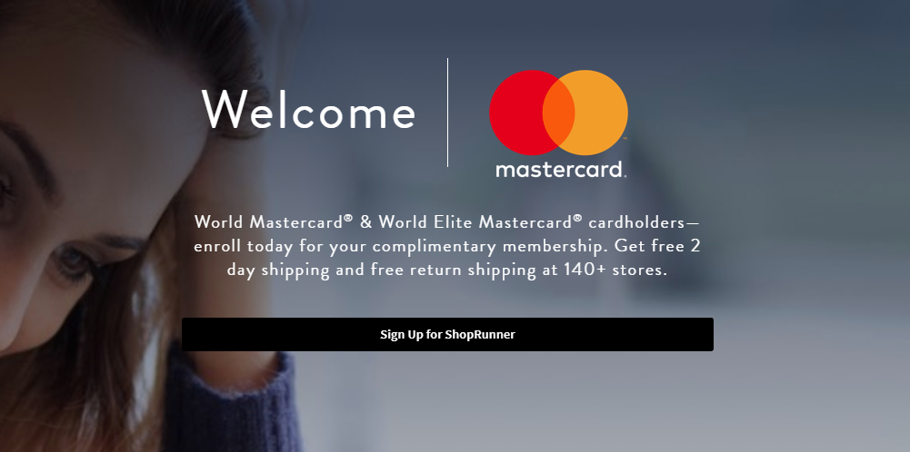 ShopRunner Mastercard Free Membership Benefit: Free 2 Day Shipping!