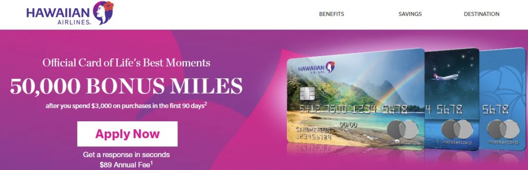 BarclayCard Hawaiian Airlines Credit Card, 50K Miles Bonus With $3K ...