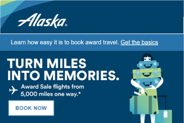 Alaska Airlines Uses Our Tag Line While Offering You 5,000 Mile Award ...