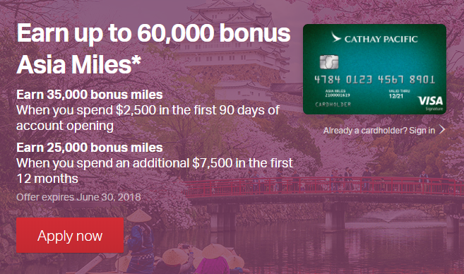 New Highest 60K Bonus for Cathay Pacific Credit Card - Miles to Memories