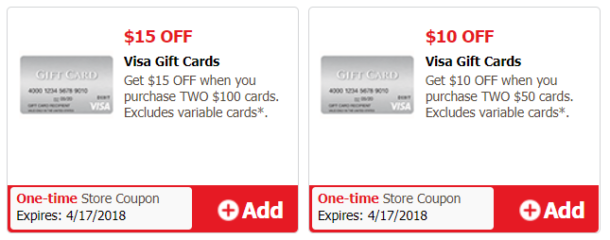 Two Visa Gift Card Deals at Safeway/Vons - Miles to Memories