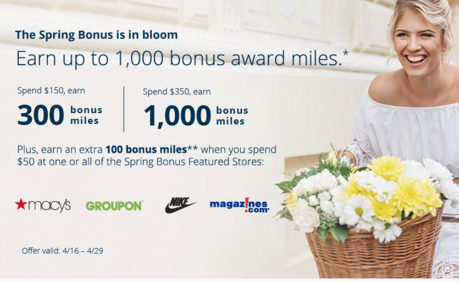 United MileagePlus Spring Bonus, Earn up to 1,000 Extra Miles - Miles ...