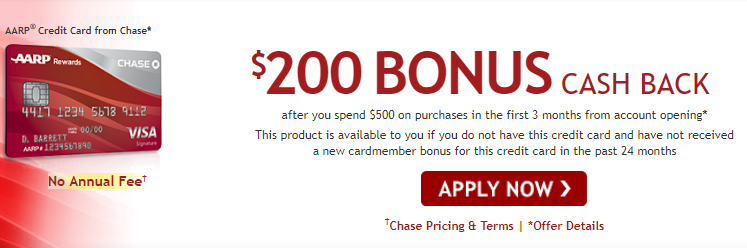 Chase AARP Card, $200 Bonus Plus 3% on Gas and Restaurants - Miles to ...