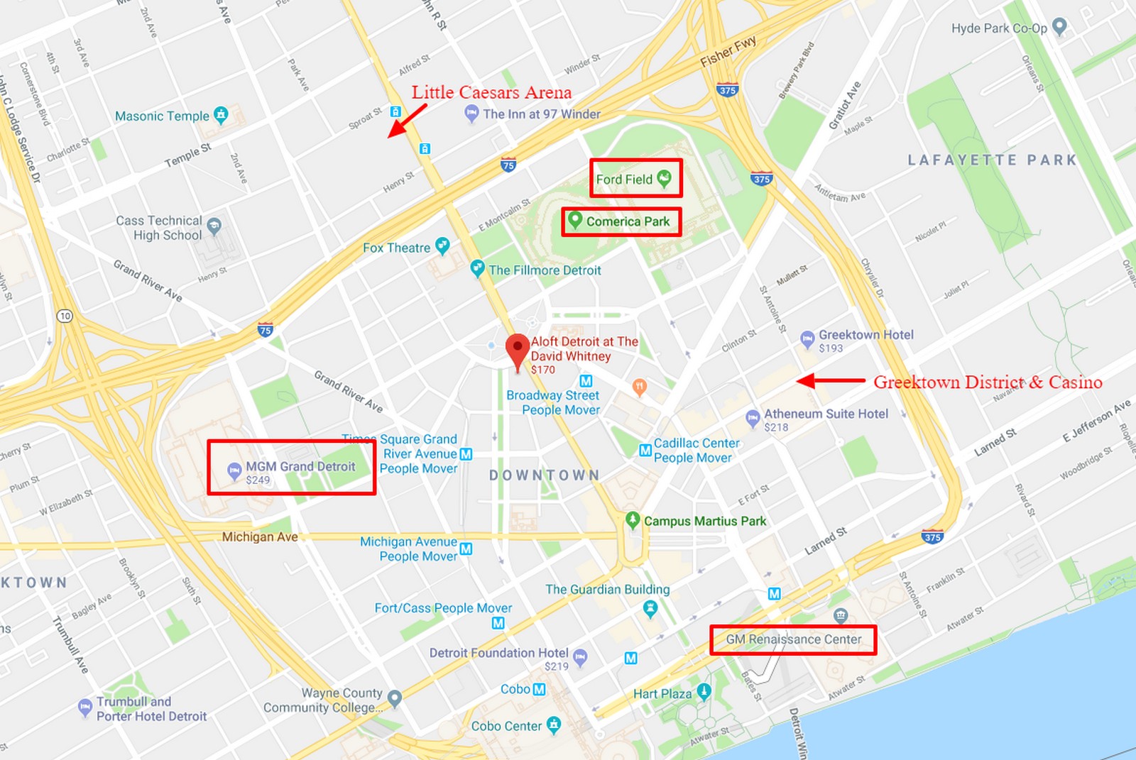 Aloft Detroit Review - A Beautiful Building with an Amazing Location