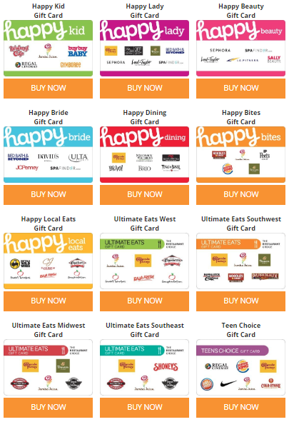 Save 20% on Happy Gift Cards at GiftCardMall - Miles to Memories