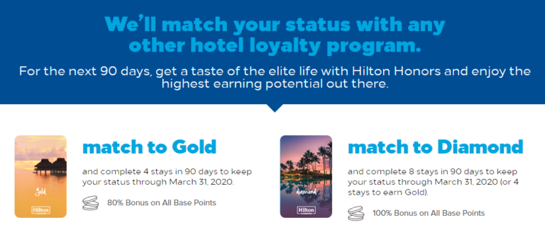 (Still Ongoing!) Hilton Honors Status Match Promotion - Miles to Memories