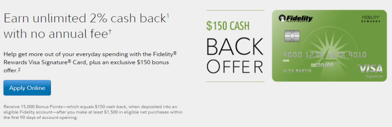 Fidelity Rewards Visa Card, New Public $150 Signup Bonus - Miles to ...