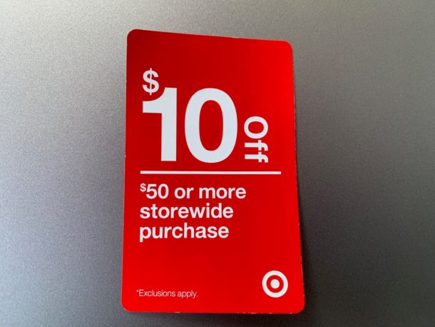 (Targeted) $10 off $50 Coupon from Target - Plus How to Use it Twice!
