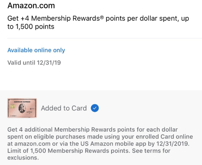 Earn 4X Amex Points at Amazon with this New Offer - Miles to Memories