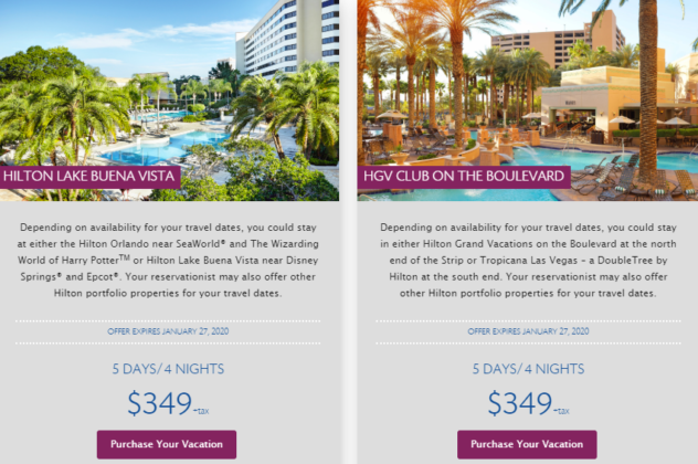 New Hilton Grand Vacations Offer - 100,000 points & 4 Nights For Cheap!