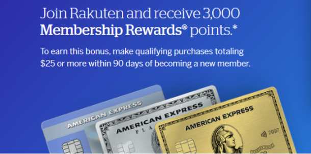 Earn 3,000 Amex Points When You Sign Up for Rakuten - Miles to Memories