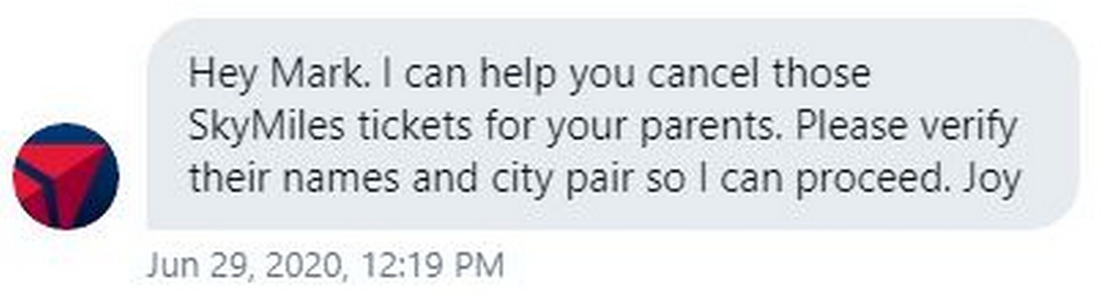 Delta Message Us Is A Hot Mess - Bring Back Social Media Delta!