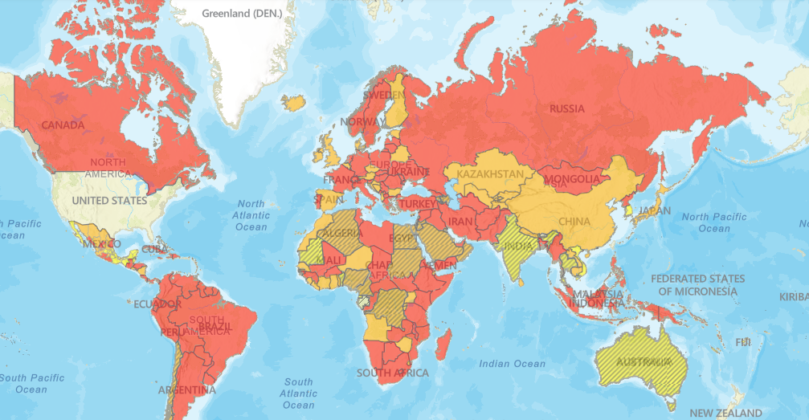 US State Department Expands Do Not Travel List to 80% of Countries ...