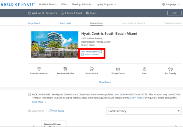 Hyatt Points Calendar - What Is This Cool New Feature?