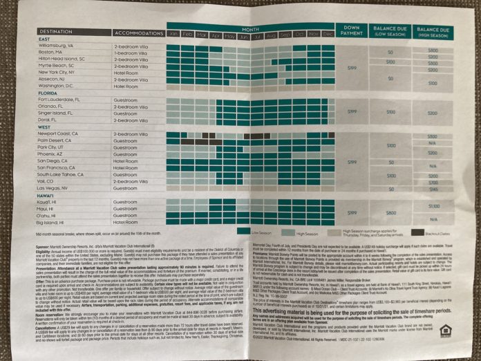 Multiple Locations - Timeshare Offer from Marriott Vacation Club