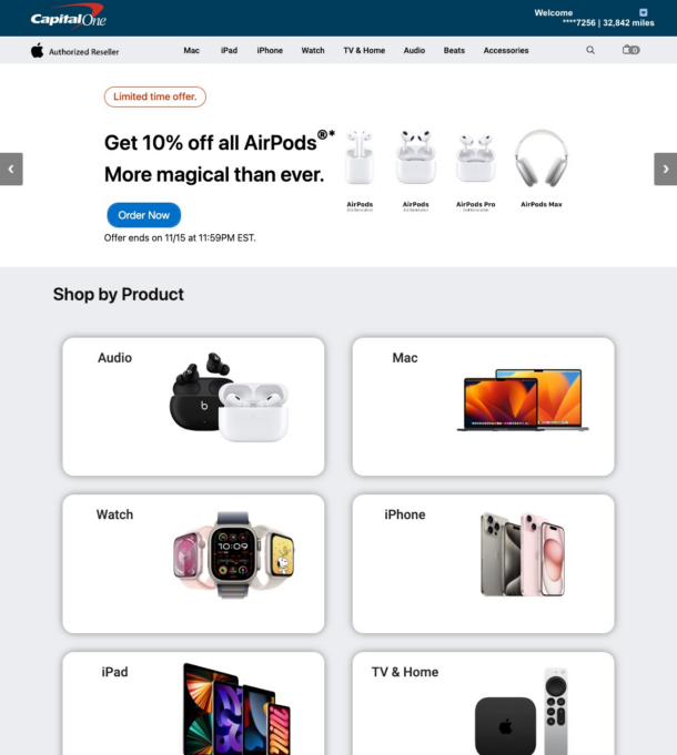 Capital One Cardholders Can Now Use Rewards for Apple Products and More - Miles to Memories