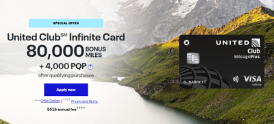 United Club Infinite Card Welcome Bonus with 4000 PQPs [Targeted ...