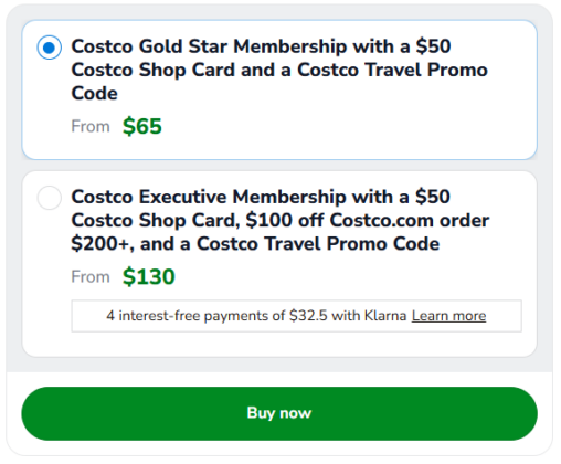 Buy Costco Executive Membership, Get $50 Cash Card and $100 Discount ...